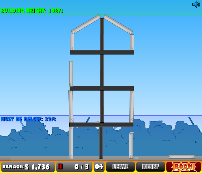 Screenshot of Demolition City (Browser, 2007) - MobyGames