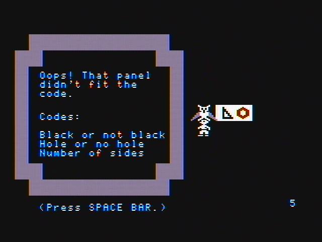 Screenshot of Think Quick! (DOS, 1987) - MobyGames
