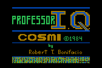Professor I.Q. (1984) - MobyGames