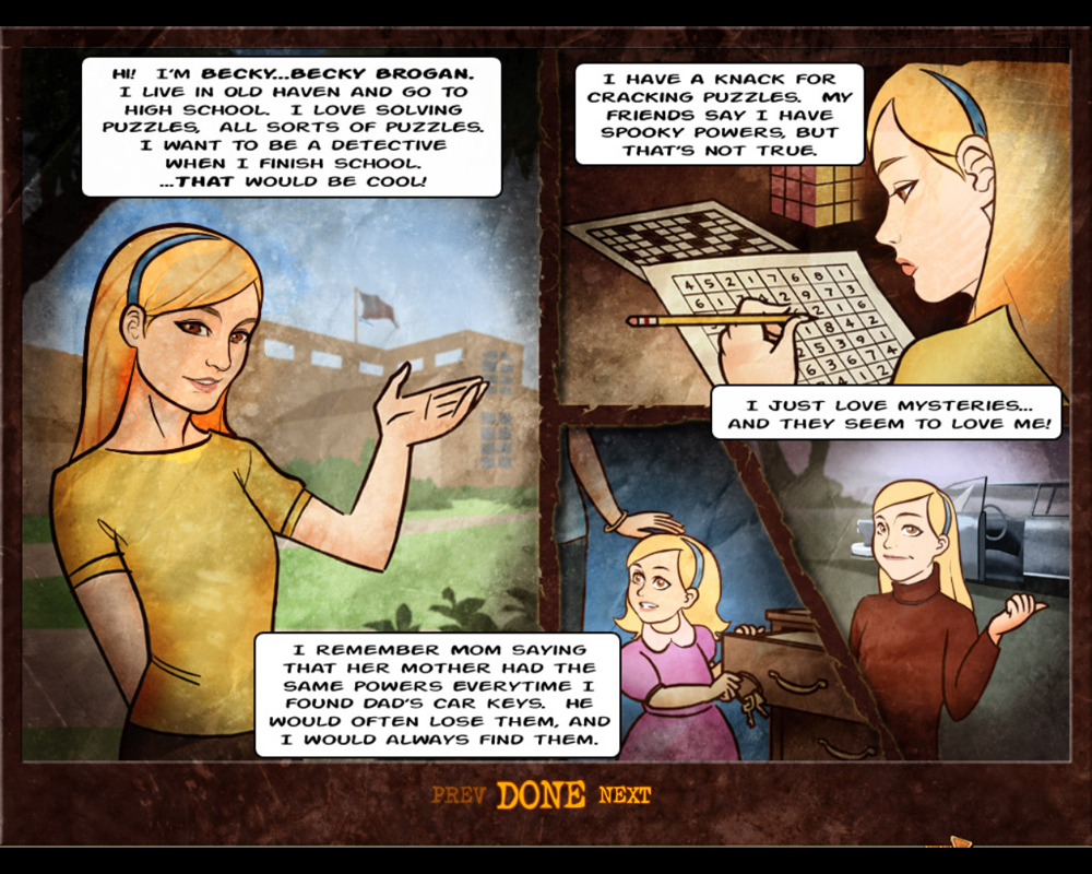 Screenshot of Becky Brogan: The Mystery of Meane Manor (Windows, 2009 ...