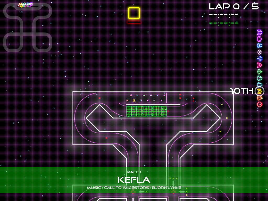 Screenshot of Super Laser Racer (Windows, 2009) - MobyGames