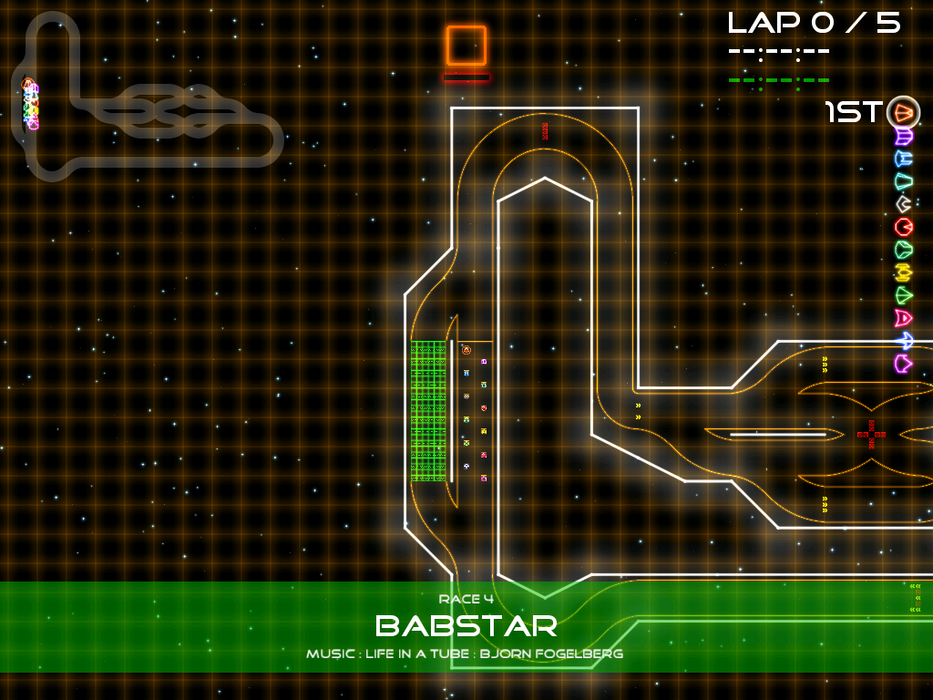 Screenshot of Super Laser Racer (Windows, 2009) - MobyGames