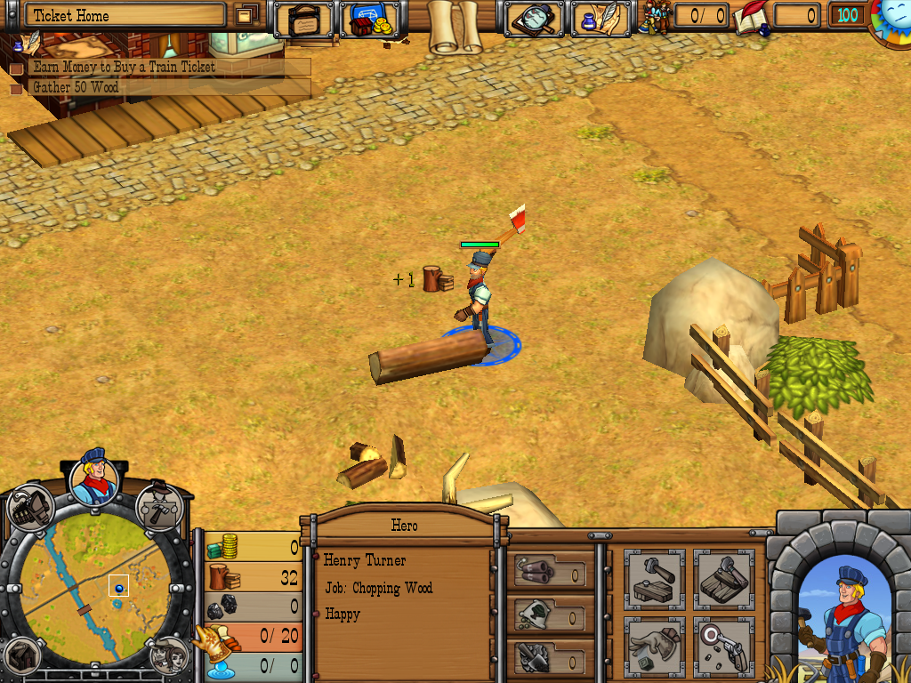 Screenshot of Westward IV: All Aboard (Windows, 2009) - MobyGames