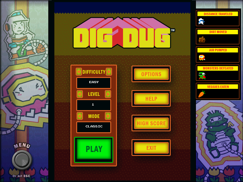 Screenshot of Namco All-Stars: Pac-Man and Dig Dug (Windows, 2009 ...