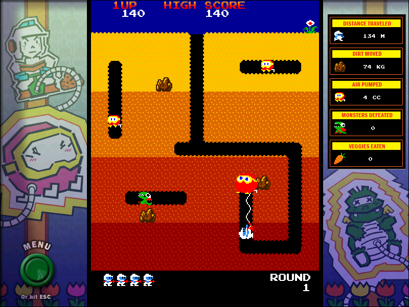 Screenshot of Namco All-Stars: Pac-Man and Dig Dug (Windows, 2009 ...