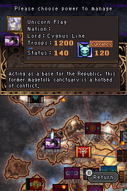 Screenshot of Spectral Force: Genesis (Nintendo DS, 2008) - MobyGames