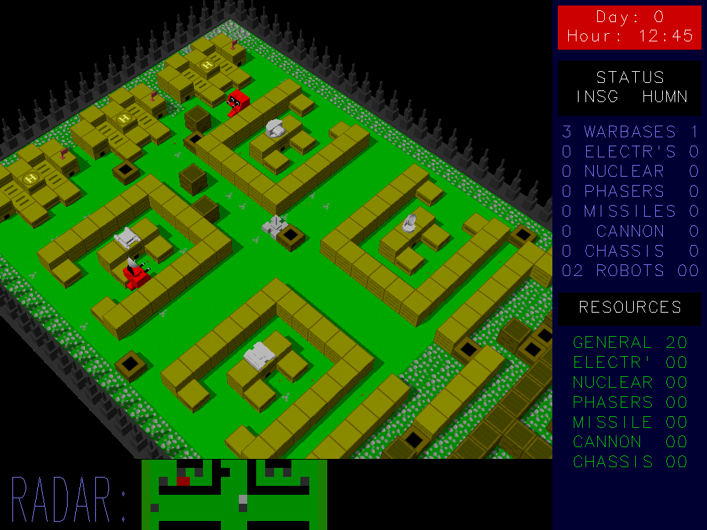 Screenshot of Nether Earth Remake (Windows, 2002) - MobyGames