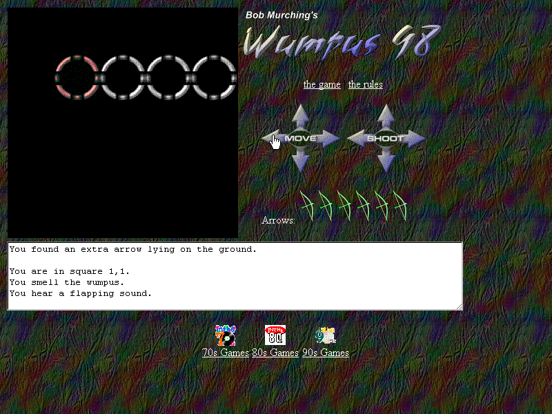 Screenshot of Wumpus 98 (Browser, 2000) - MobyGames