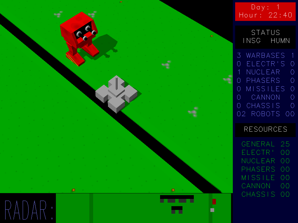 Screenshot of Nether Earth Remake (Windows, 2002) - MobyGames