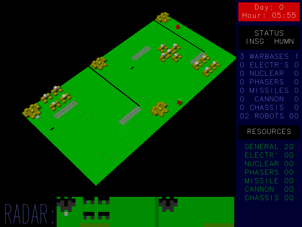 Screenshot of Nether Earth Remake (Windows, 2002) - MobyGames