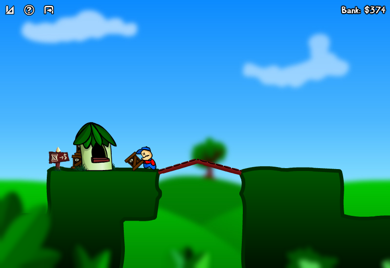 Screenshot of Cargo Bridge (Browser, 2009) - MobyGames