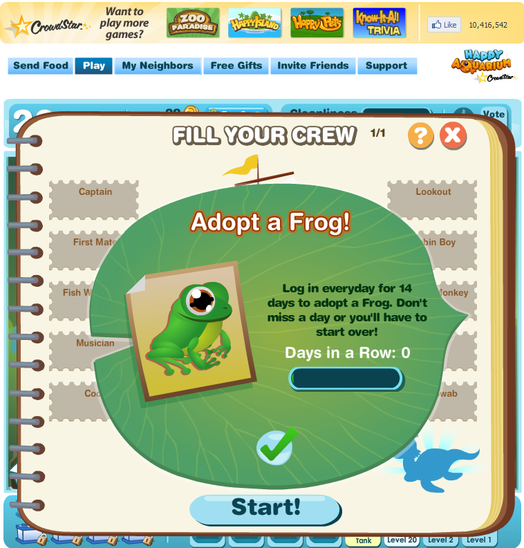 Screenshot of Happy Aquarium (Browser, 2009) - MobyGames
