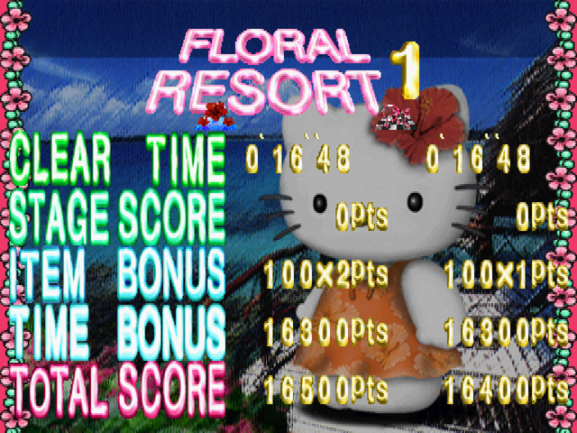 Screenshot of Hello Kitty's Cube Frenzy (PlayStation, 1998) - MobyGames