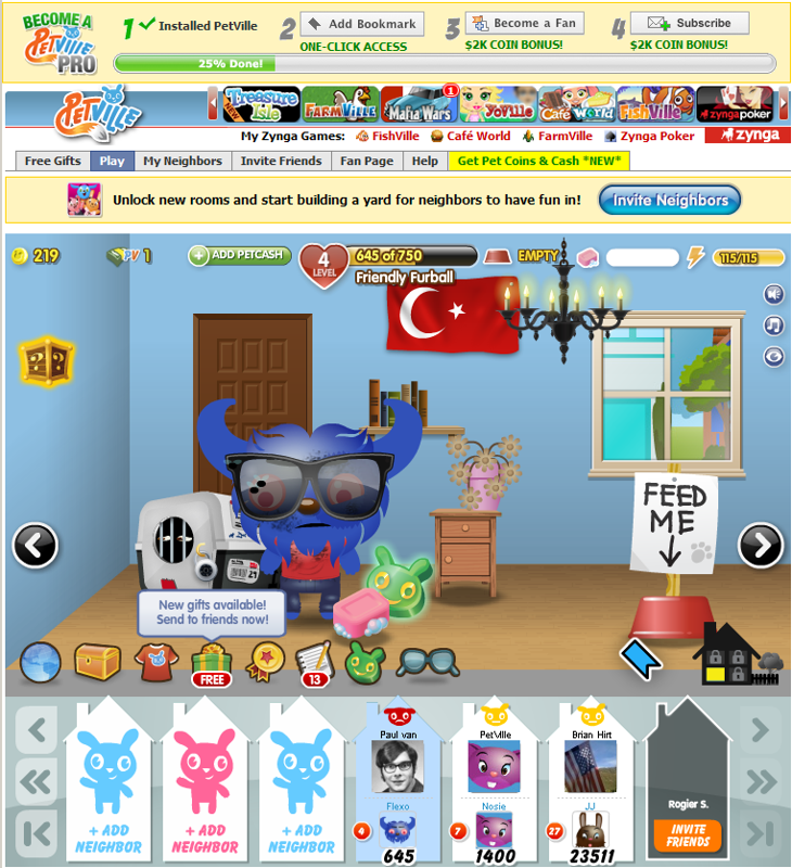 Screenshot of PetVille (Browser, 2009) - MobyGames