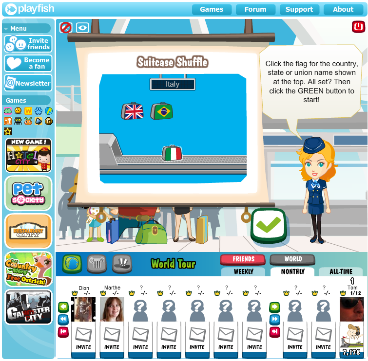 Screenshot of Geo Challenge (Browser, 2008) - MobyGames