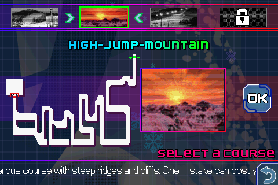 Screenshot of Alpine Racer (iPhone, 2008) - MobyGames