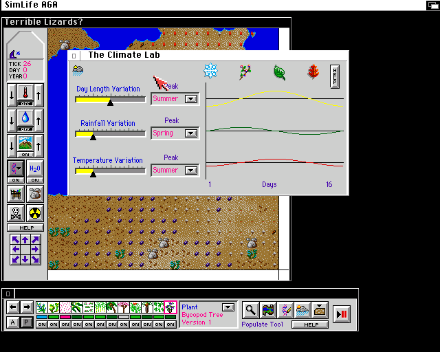 Screenshot of SimLife (Amiga, 1992) - MobyGames