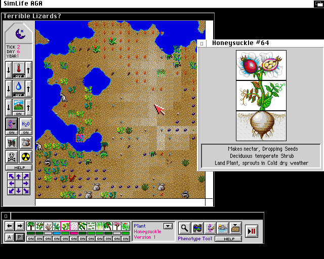 Screenshot of SimLife (Amiga, 1992) - MobyGames