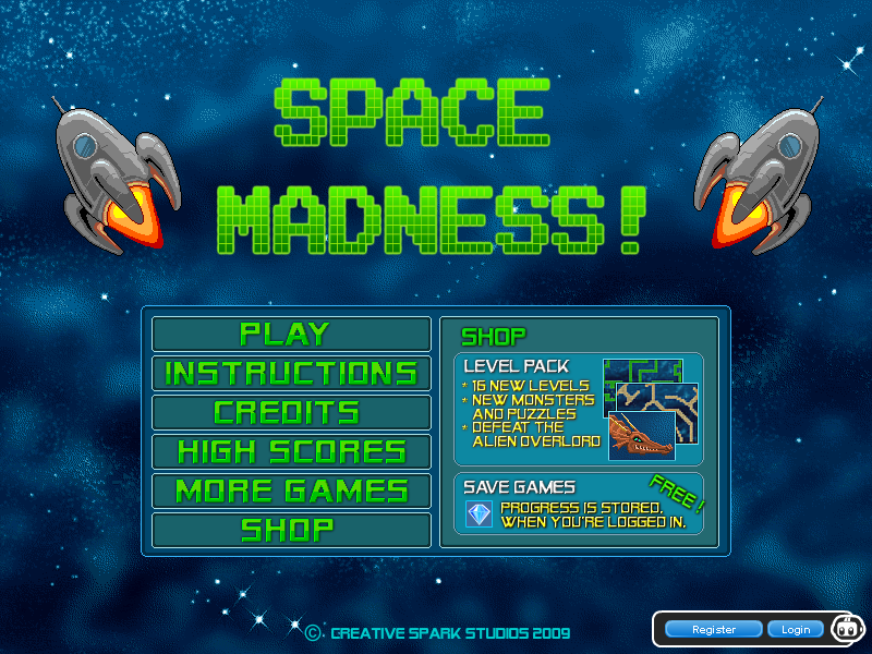 Space Madness (2010) - MobyGames