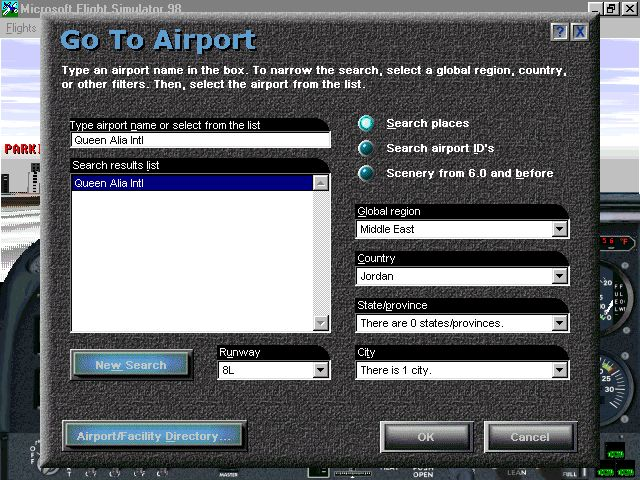 Screenshot of Microsoft Flight Simulator 98 (Windows, 1997) - MobyGames