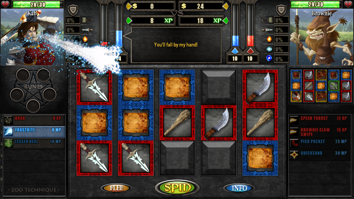 Screenshot of Battle Slots RPG (Windows, 2011) - MobyGames
