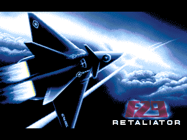 Screenshot of F29 Retaliator (FM Towns, 1989) - MobyGames