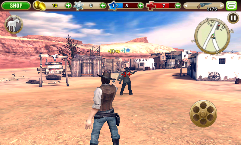 Screenshot of Six-Guns (Android, 2011) - MobyGames