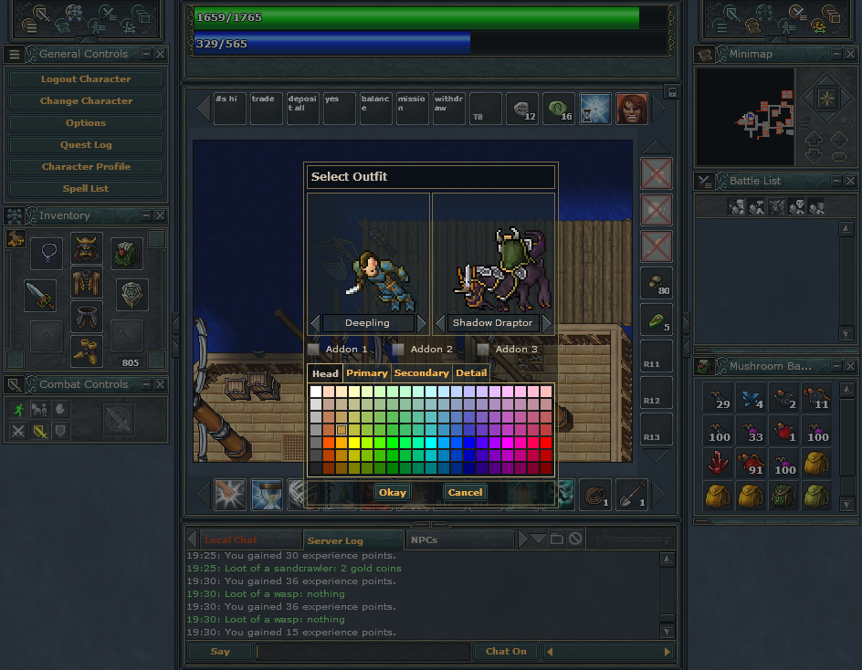 Screenshot of Tibia (Browser, 1997) - MobyGames