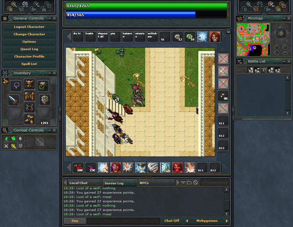 Screenshot of Tibia (Browser, 1997) - MobyGames