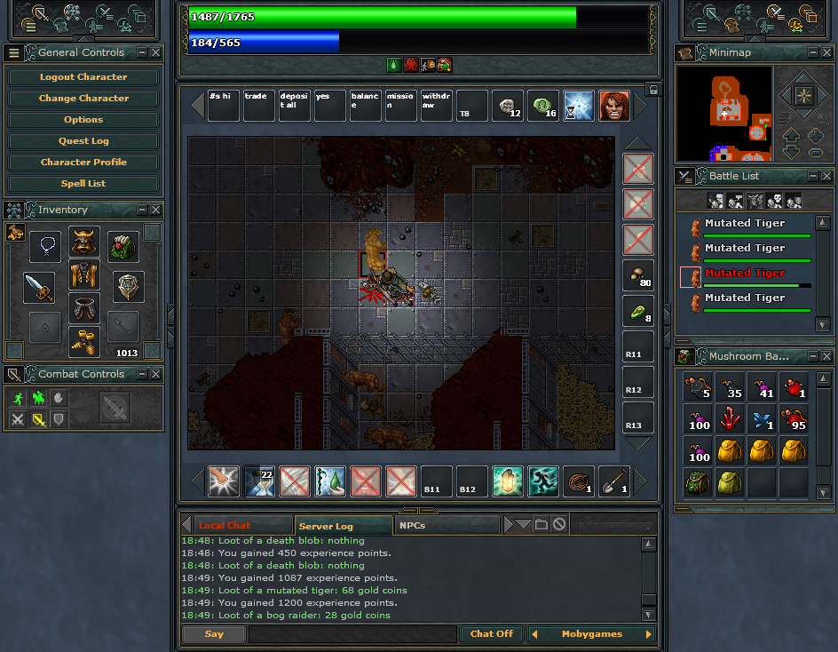 Screenshot of Tibia (Browser, 1997) - MobyGames
