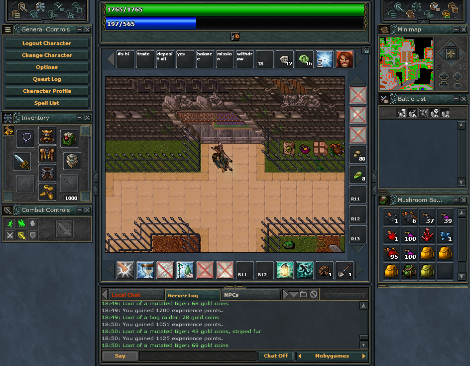 Screenshot of Tibia (Browser, 1997) - MobyGames