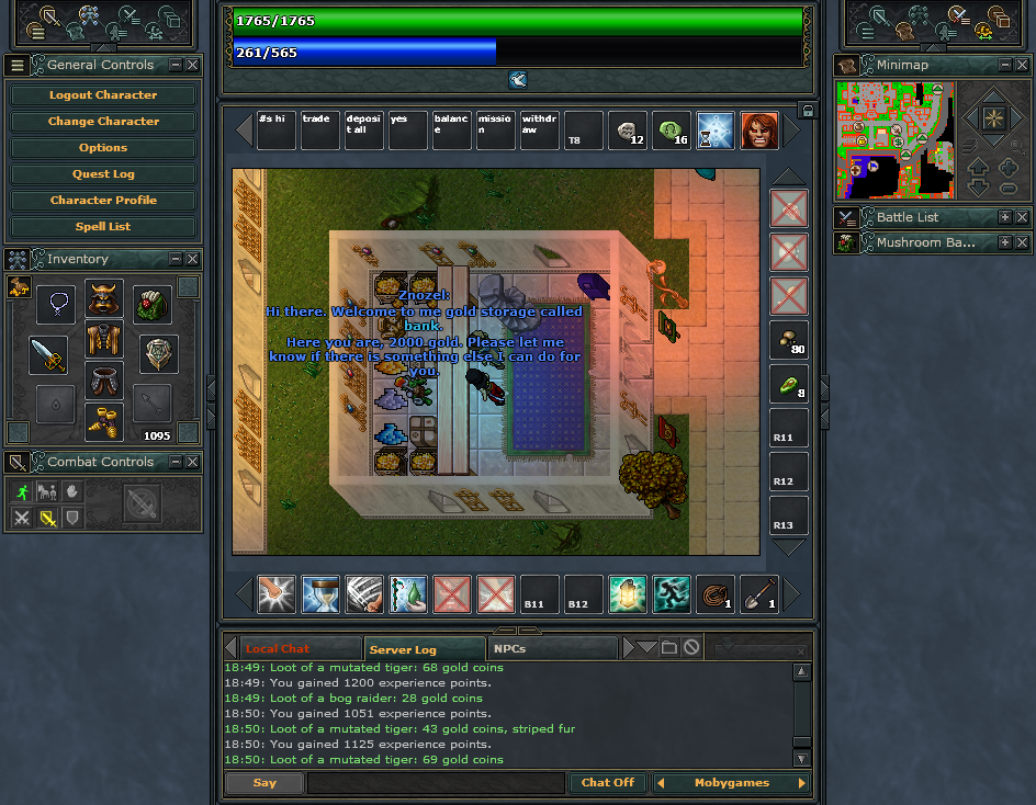 Screenshot of Tibia (Browser, 1997) - MobyGames