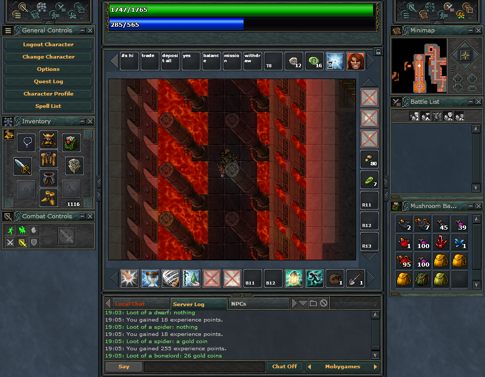 Screenshot of Tibia (Browser, 1997) - MobyGames