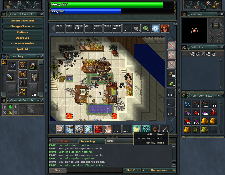 Screenshot of Tibia (Browser, 1997) - MobyGames