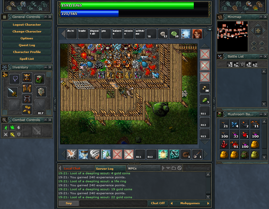 Screenshot of Tibia (Browser, 1997) - MobyGames