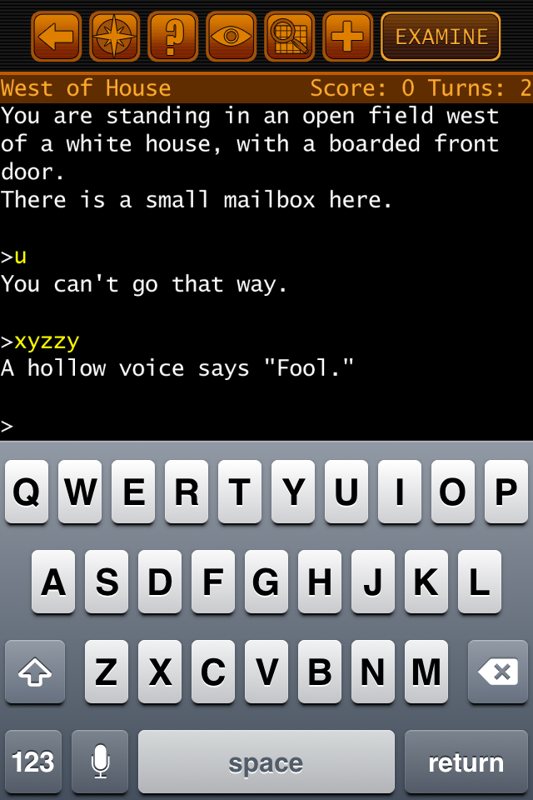 Screenshot of Lost Treasures of Infocom (iPhone, 2012) - MobyGames