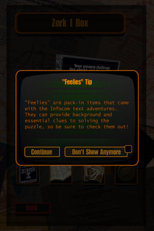 Screenshot of Lost Treasures of Infocom (iPhone, 2012) - MobyGames