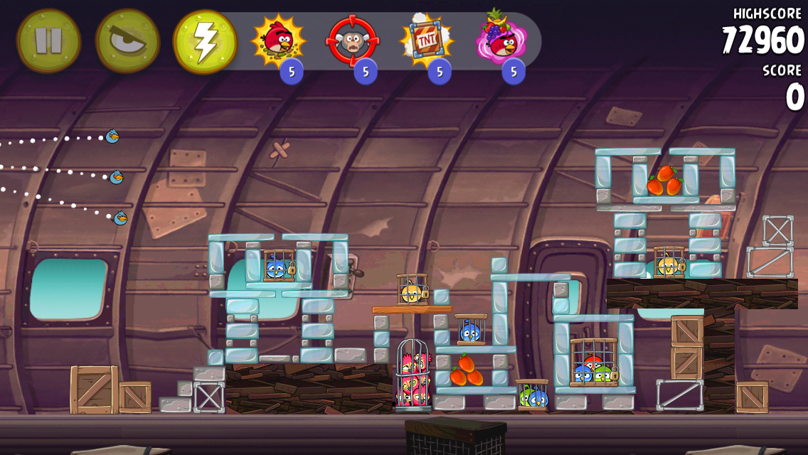 Screenshot of Angry Birds: Rio (iPhone, 2011) - MobyGames