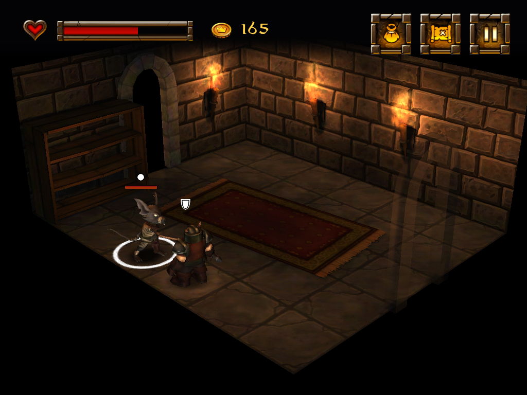 Screenshot of Dwarf Quest (iPad, 2012) - MobyGames