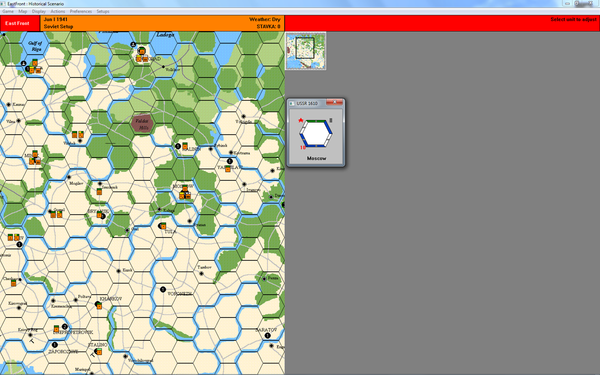 Screenshot of Computer EastFront (Windows, 1992) - MobyGames