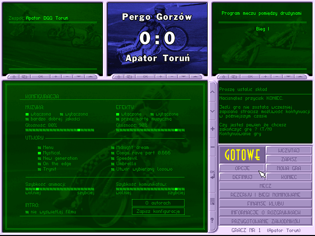 Screenshot of Insane Speedway (DOS, 1997) - MobyGames