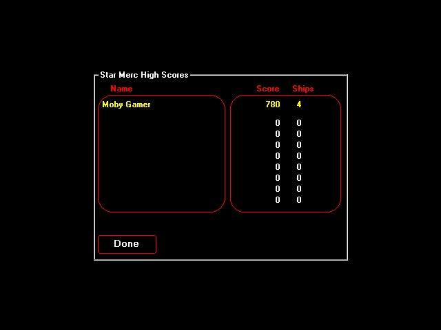 Screenshot of Star Merc (Windows 3.x, 1997) - MobyGames