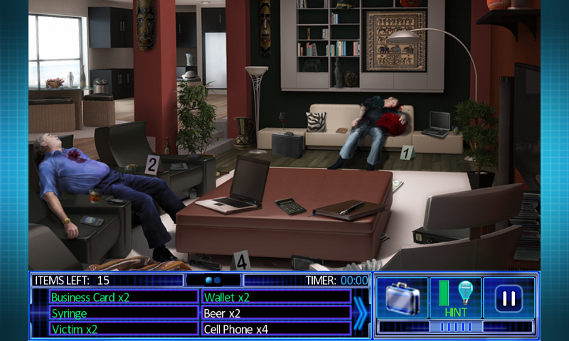 Screenshot of Masters of Mystery: Blood of Betrayal (Android, 2009) - MobyGames