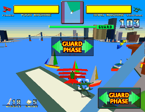 Screenshot of Wing War (Arcade, 1994) - MobyGames