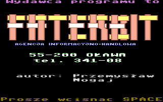 Screenshot of Seria Edukacyjna: Język Polski (Commodore 64, 1993 ...