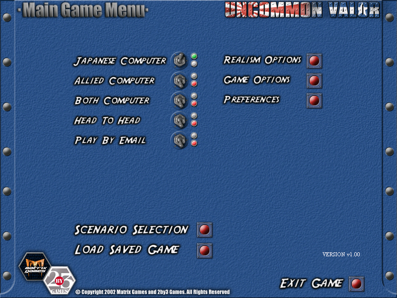 Screenshot of Uncommon Valor: Campaign for the South Pacific (Windows ...