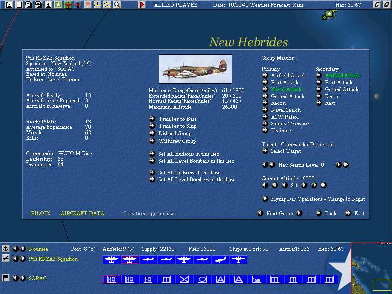 Screenshot of Uncommon Valor: Campaign for the South Pacific (Windows ...