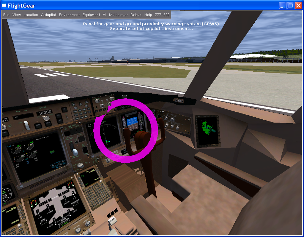 Screenshot of FlightGear (Windows, 1997) - MobyGames