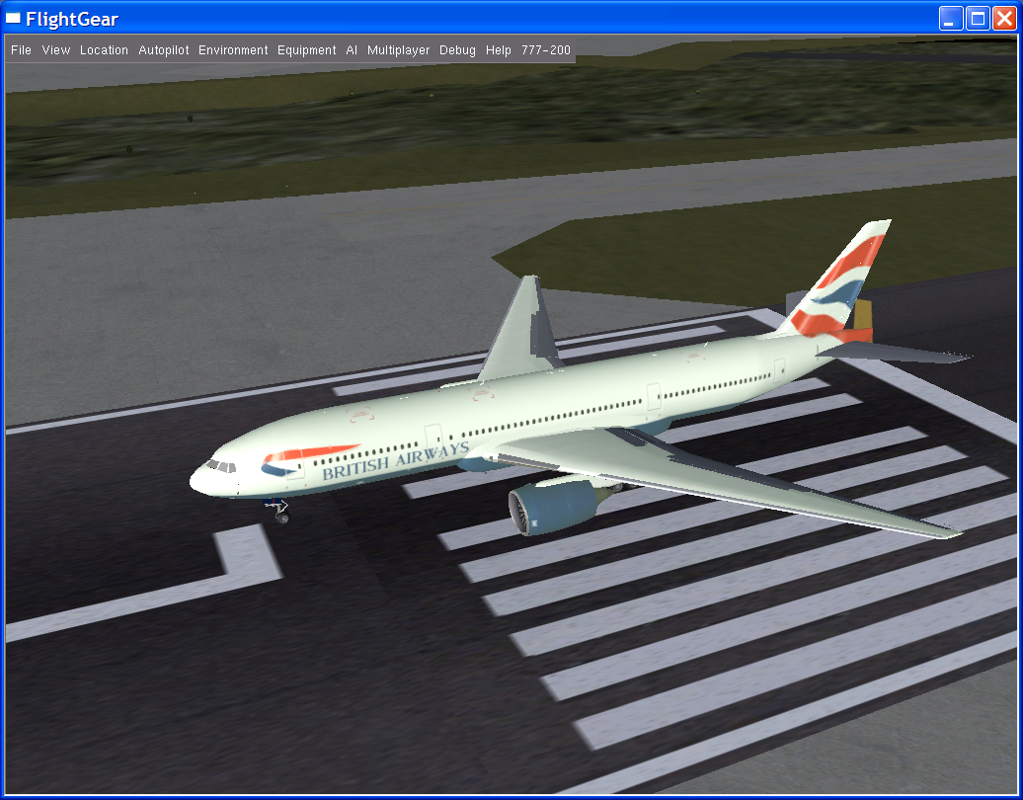 Screenshot of FlightGear (Windows, 1997) - MobyGames