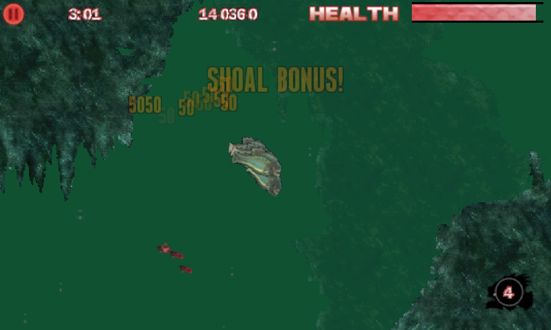 Screenshot of Piranha 3DD: The Game (Android, 2012) - MobyGames